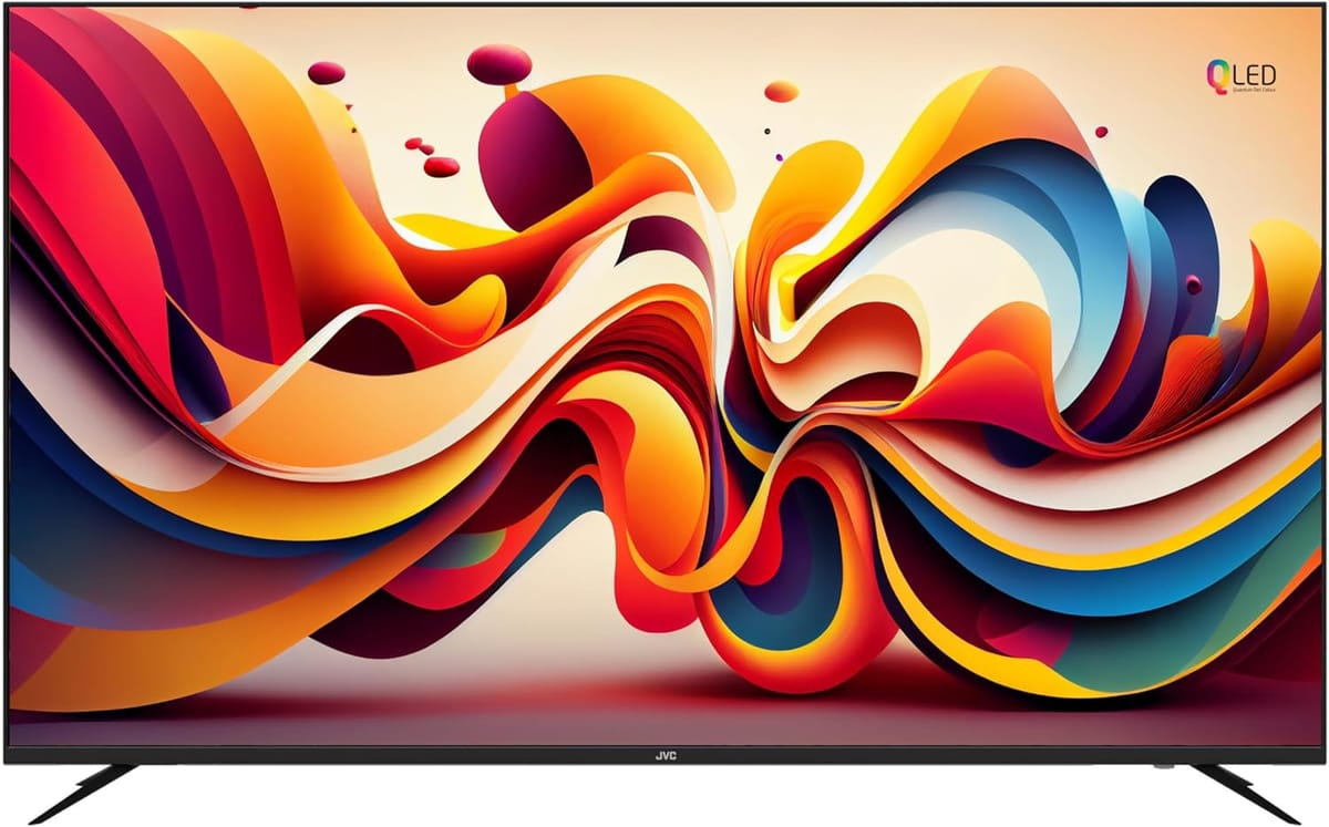 JVC 55 Inch Edgeless QLED 4K UHD WebOS Smart TV with Bluetooth