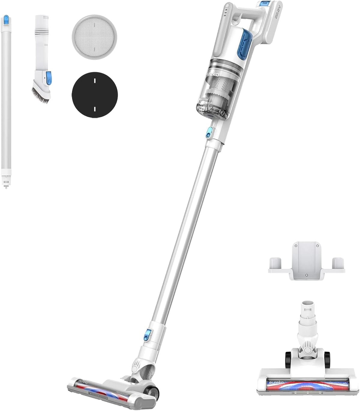 Eureka BR5 Slim Battery Vacuum Cleaner Wireless Lightweight 2-in