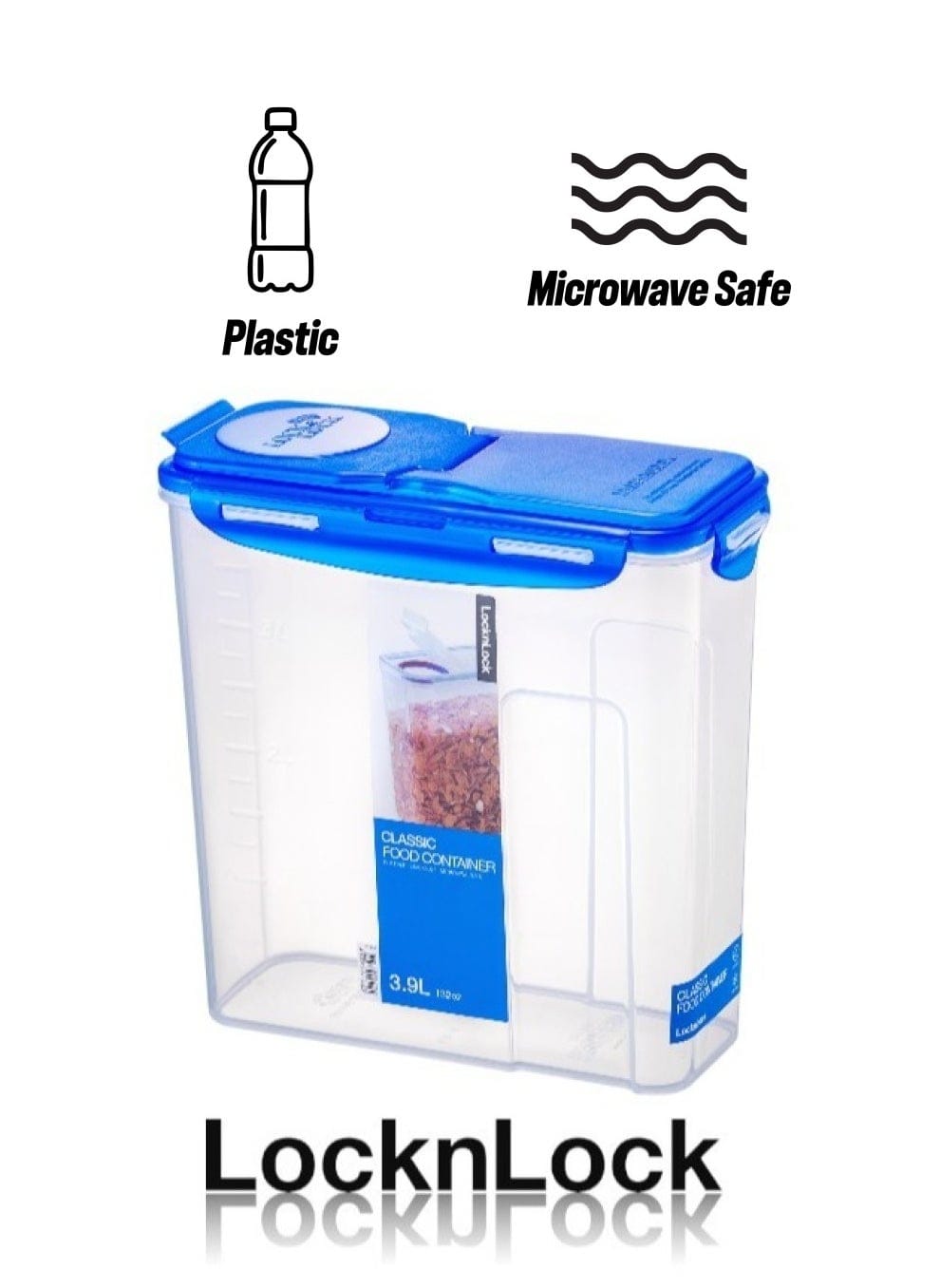 LocknLock 3.9L Cereal Dispenser – Airtight, BPA-Free Container with ...