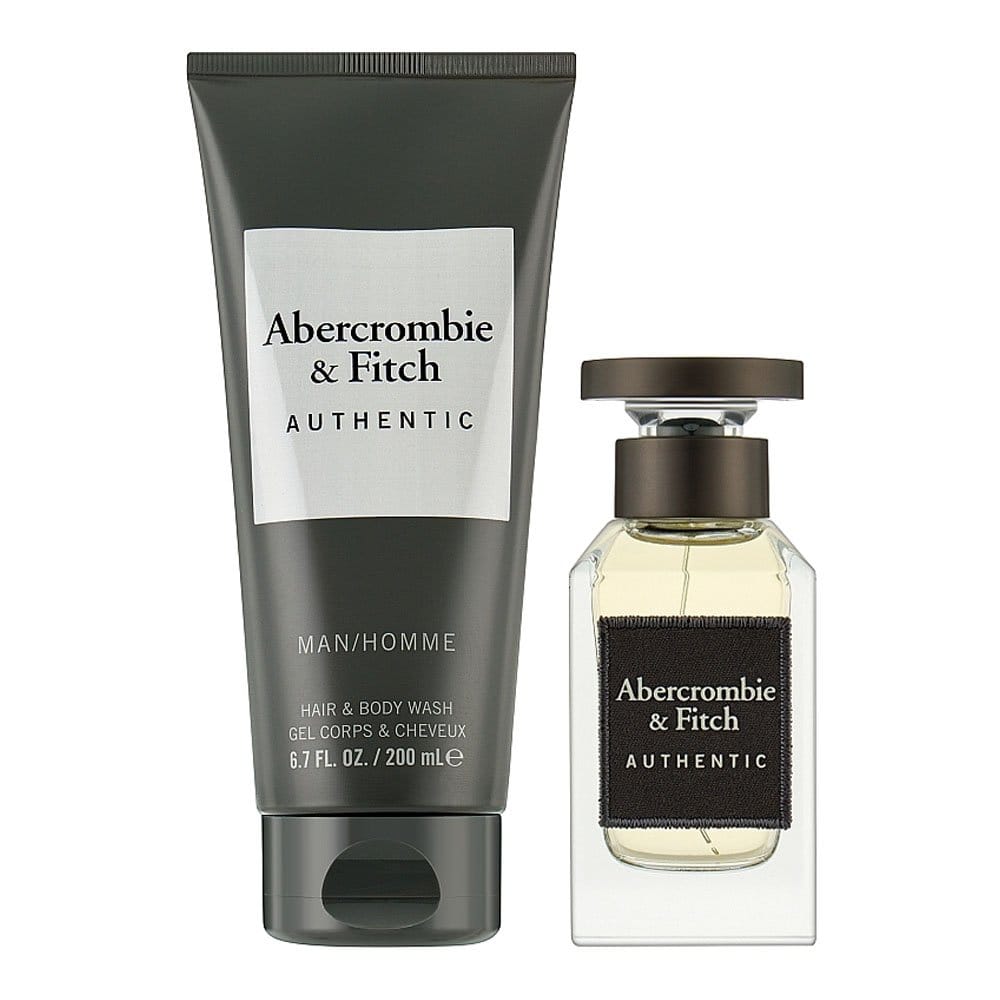 ABERCROMBIE & FITCH AUTHENTIC (M) SET EDT 50ML+ HAIR & BW 200ML (NEW PACK)