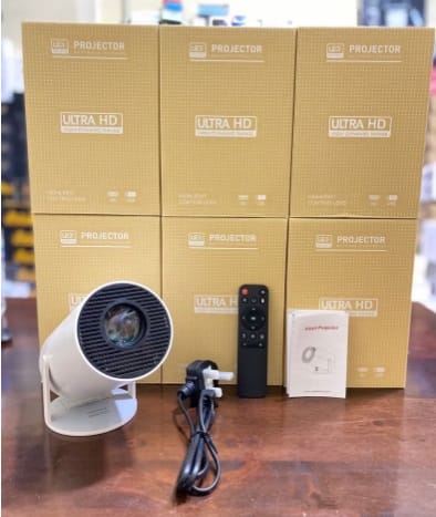 Mini Projector Auto Keystone Correction Portable Projector with 5G Wi-Fi